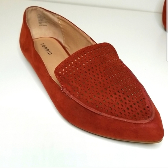 torrid | Shoes | Womens Torrid Sienna Burnt Orange Red Pointy Toe ...